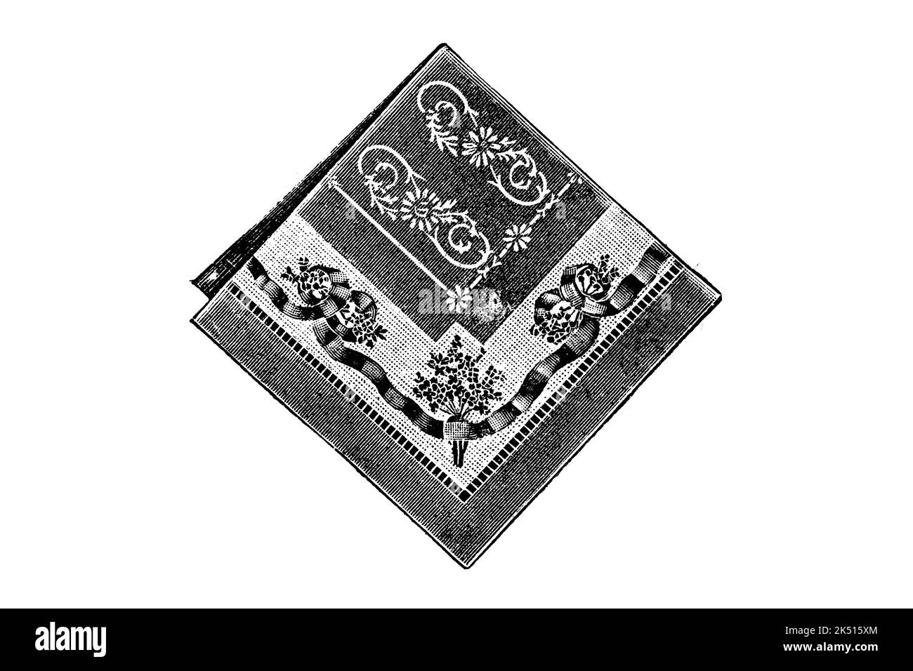 NAPKIN - 1910s Vintage Illustration Stock Photo - Alamy