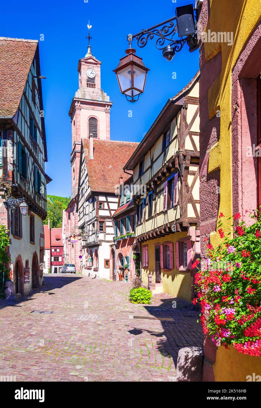 Riquewihr, Alsace. Most beautiful villages of France. Famous Wines Road ...