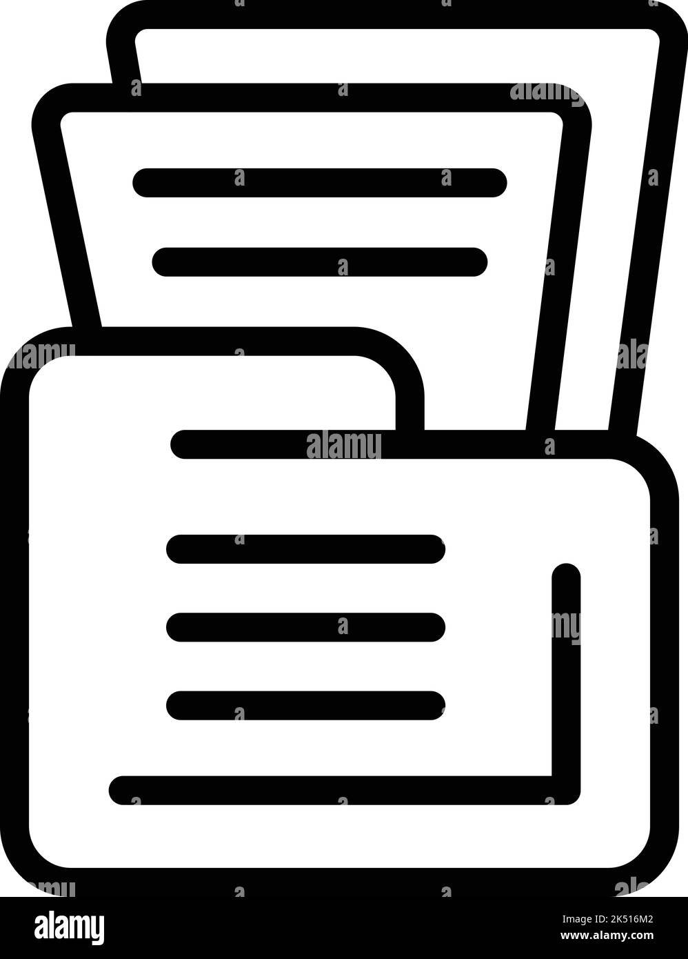 Staff folder icon outline vector. Seminar training. Office business ...