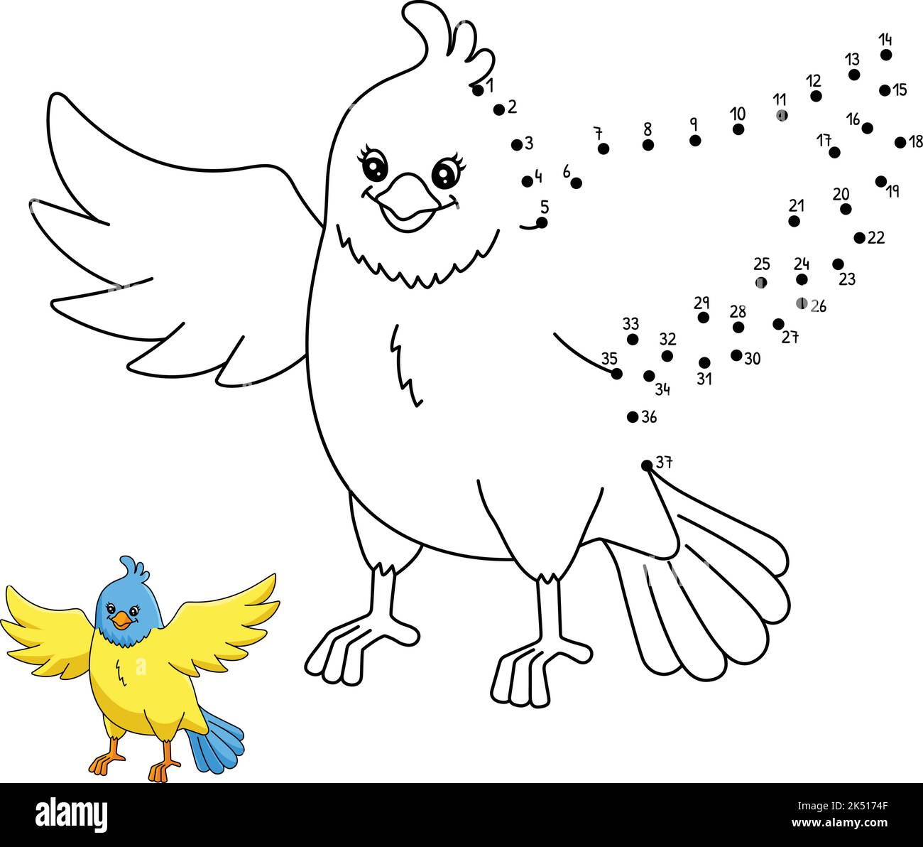Dot to Dot Bird Isolated Coloring Page for Kids Stock Vector Image ... Dot to Dot Bird Isolated Coloring Page for Kids Stock Vector Image ...