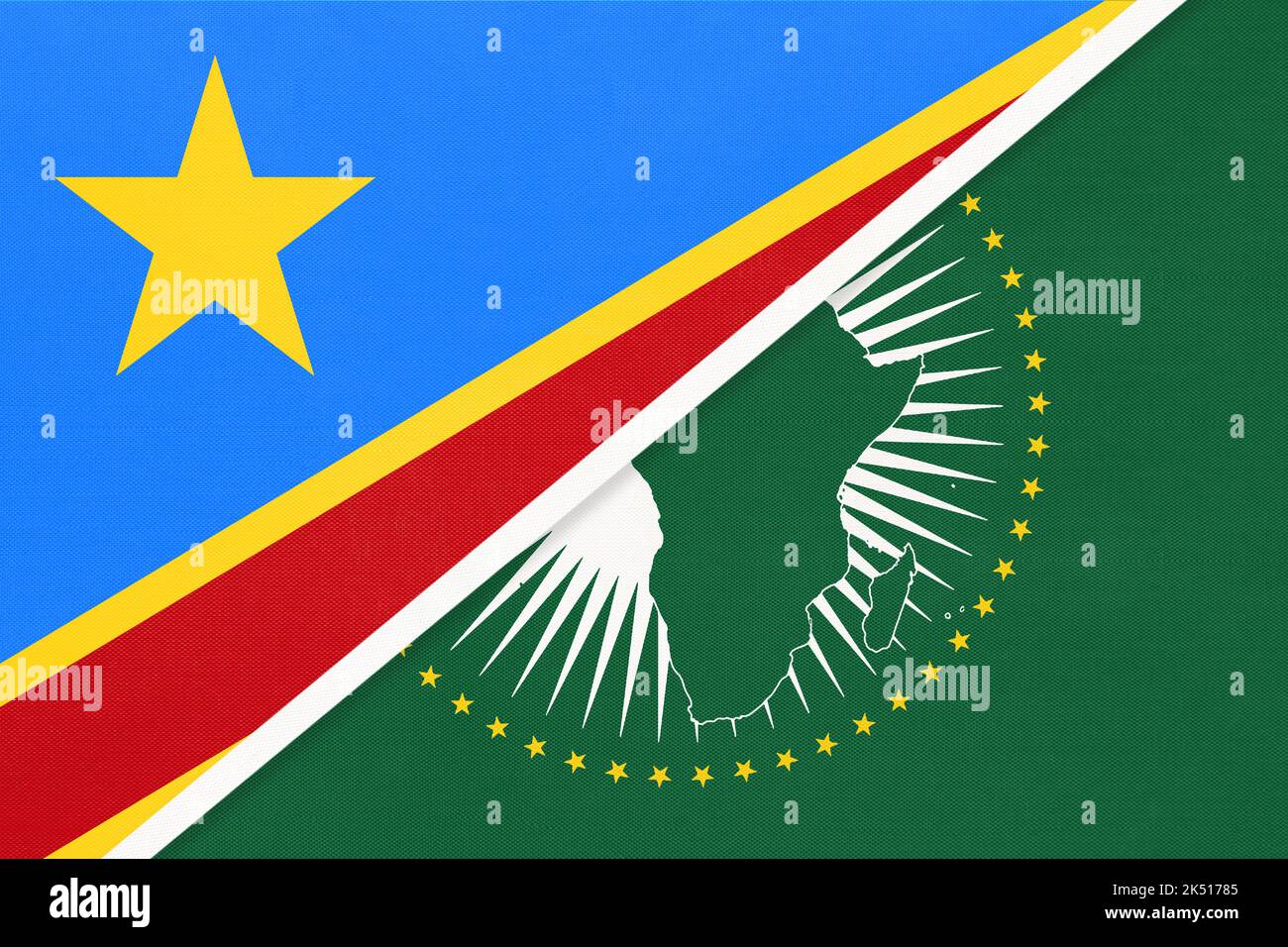 African union flag drc hi-res stock photography and images - Alamy