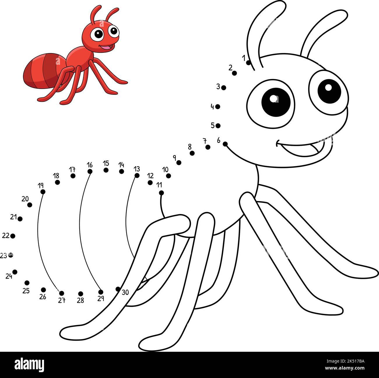 Ant coloring page hi-res stock photography and images - Alamy