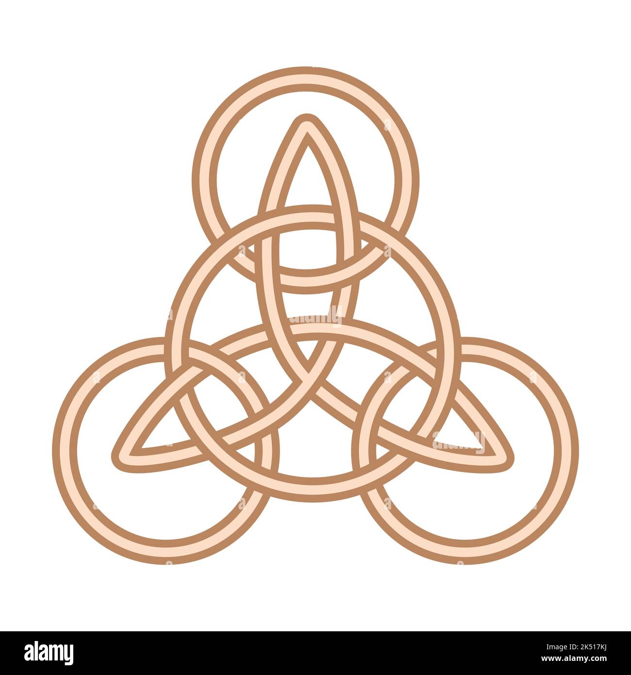 Celtic Trinity Knot. Pendant. Beige trendy, design with runes and sun ...