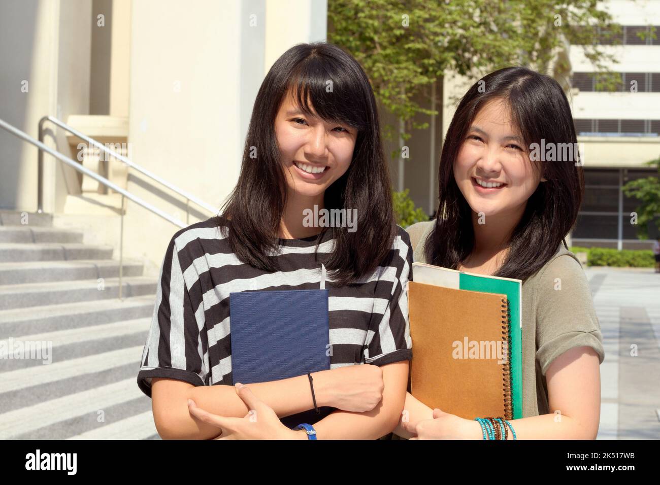 Two women students hi-res stock photography and images - Alamy