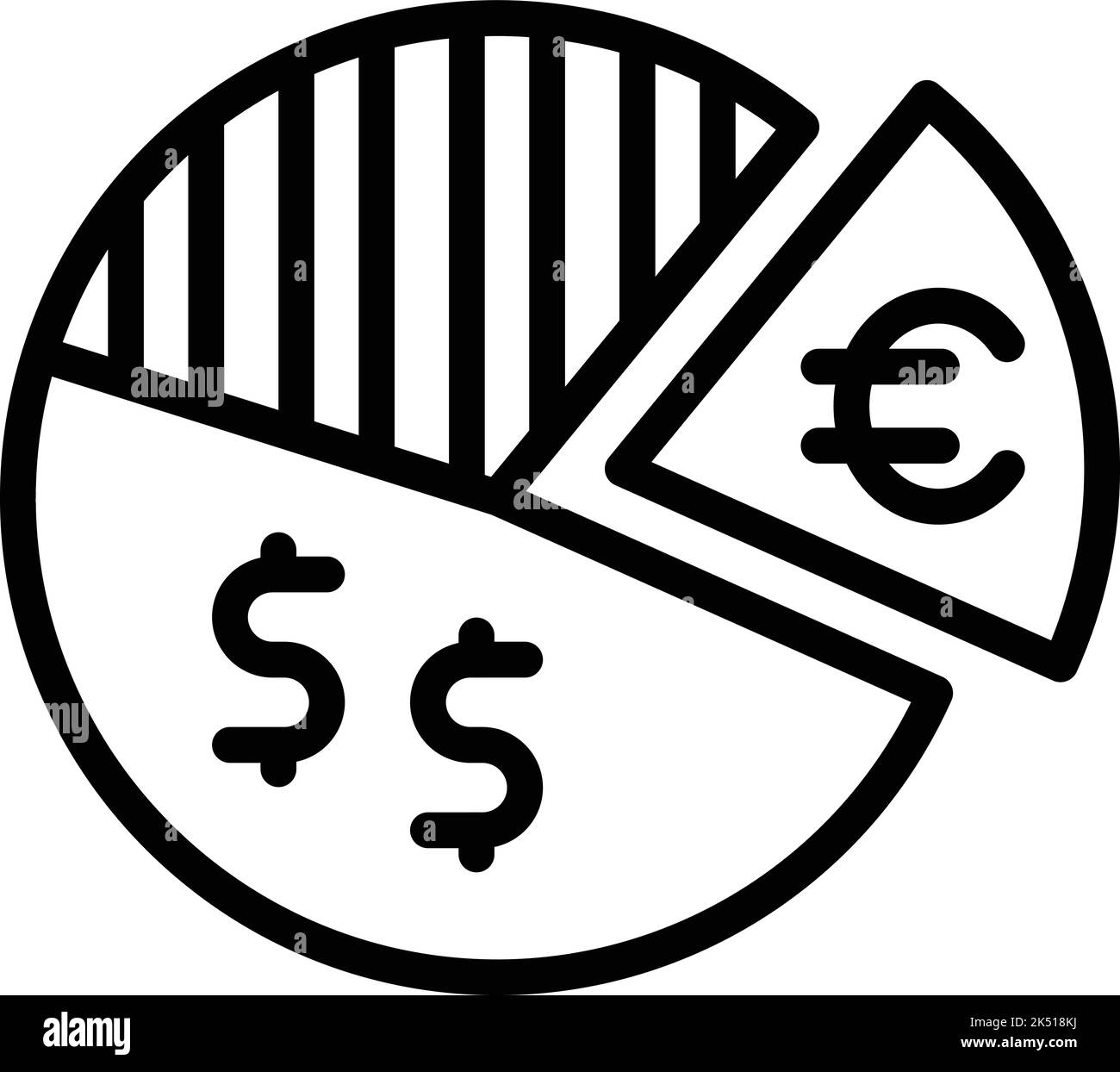 Money transfer pie chart icon outline vector. Bank payment. Mobile pay Stock Vector Image & Art ...