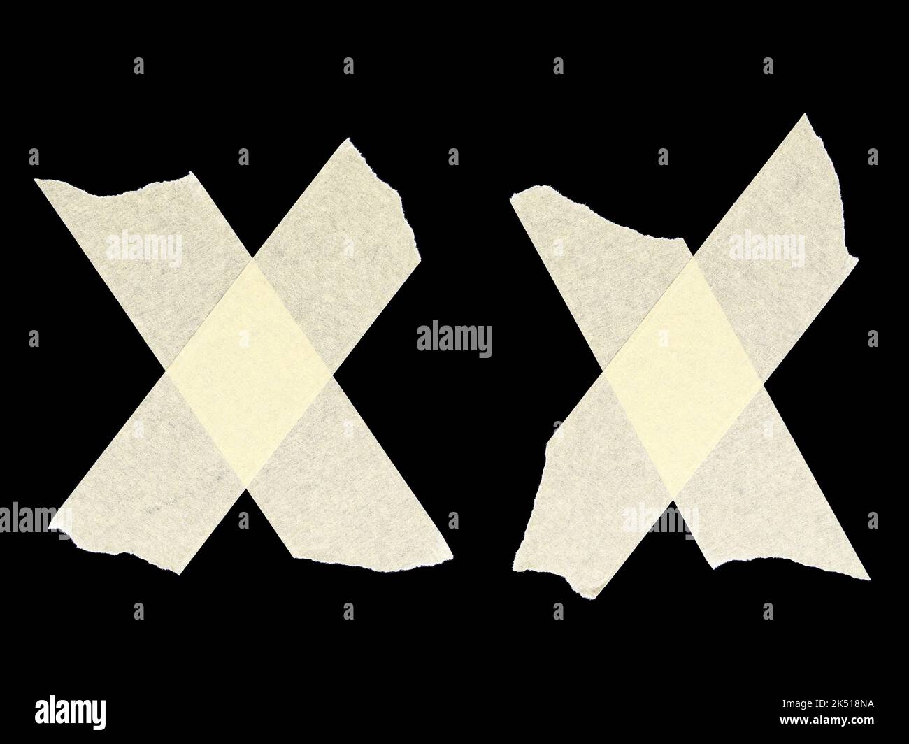 Masking tape cross hi-res stock photography and images - Alamy