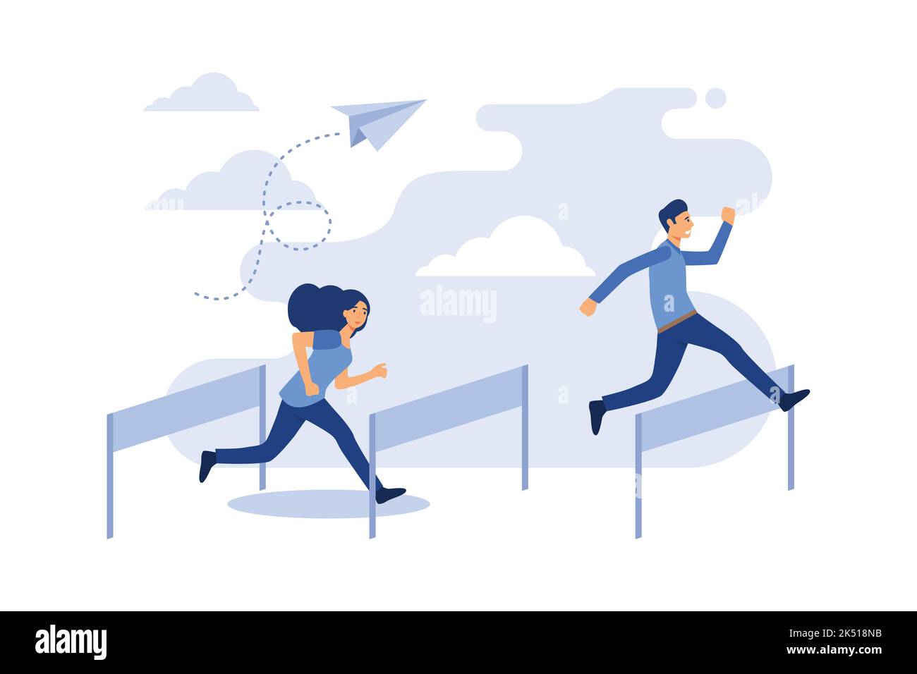 Vector illustration, concept of business motivation and ambition ...