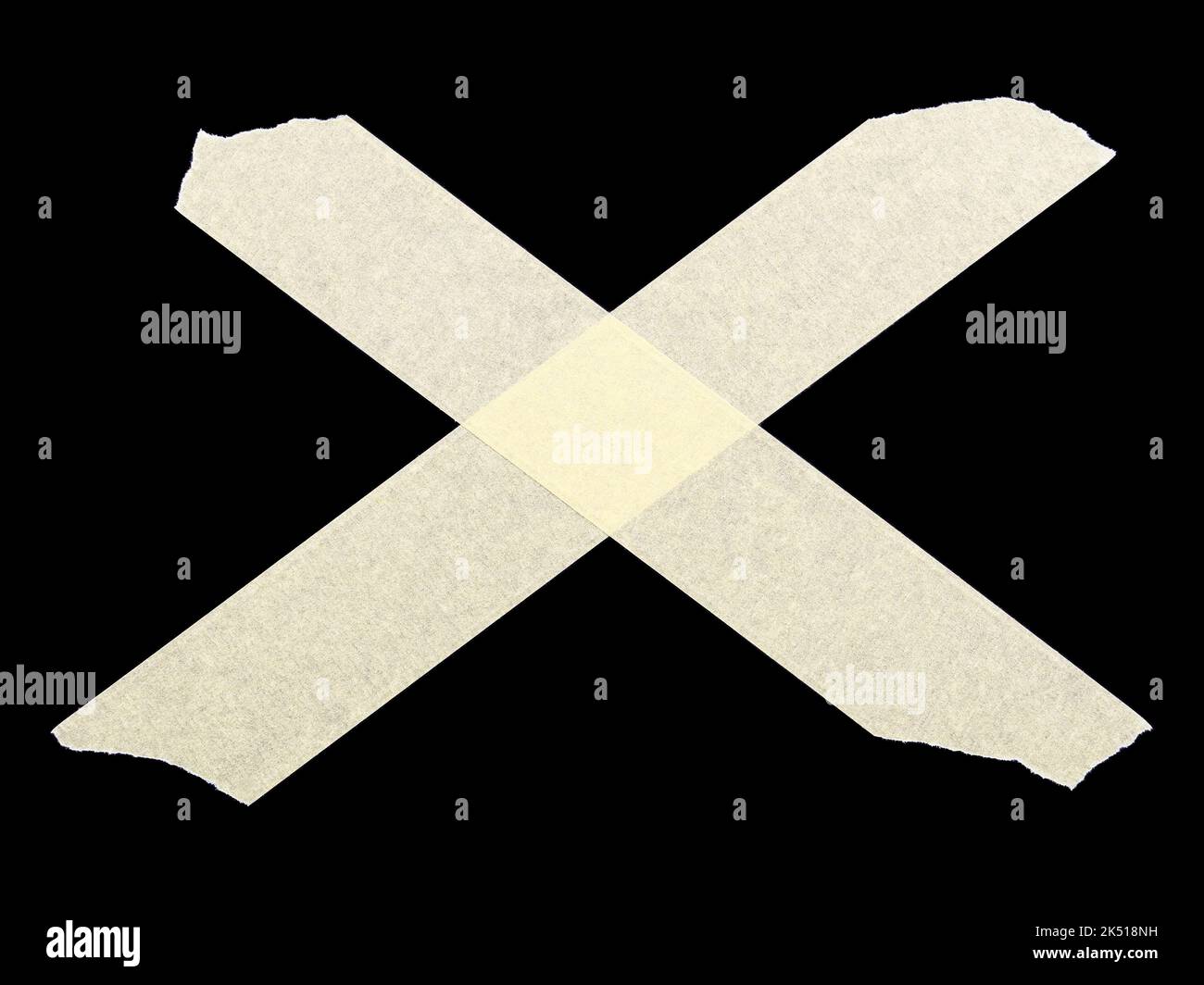 Masking tape cross hi-res stock photography and images - Alamy