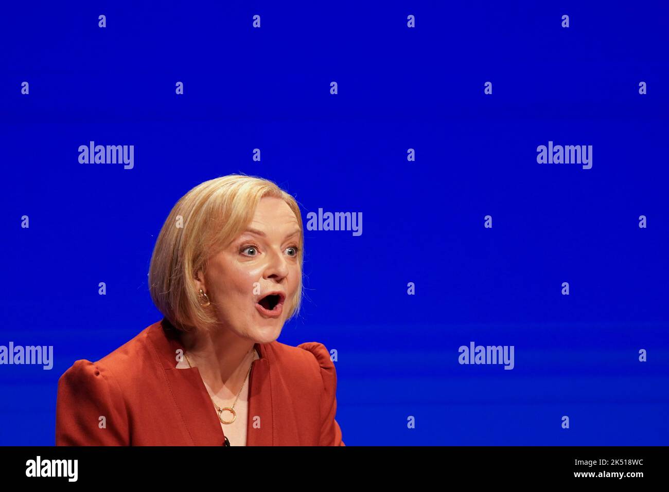 Prime Minister Liz Truss delivers her keynote speech at the ...