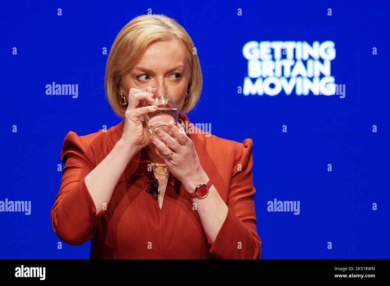 Prime Minister Liz Truss delivers her keynote speech at the ...