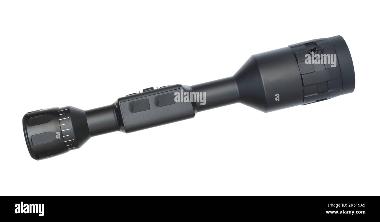 Infrared scope seen from the side isolated on white Stock Photo - Alamy