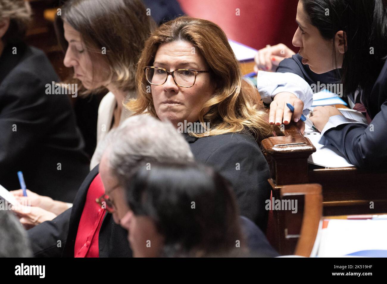 Paris, France. 05th Oct, 2022. French minister Sonia Backes attends a ...