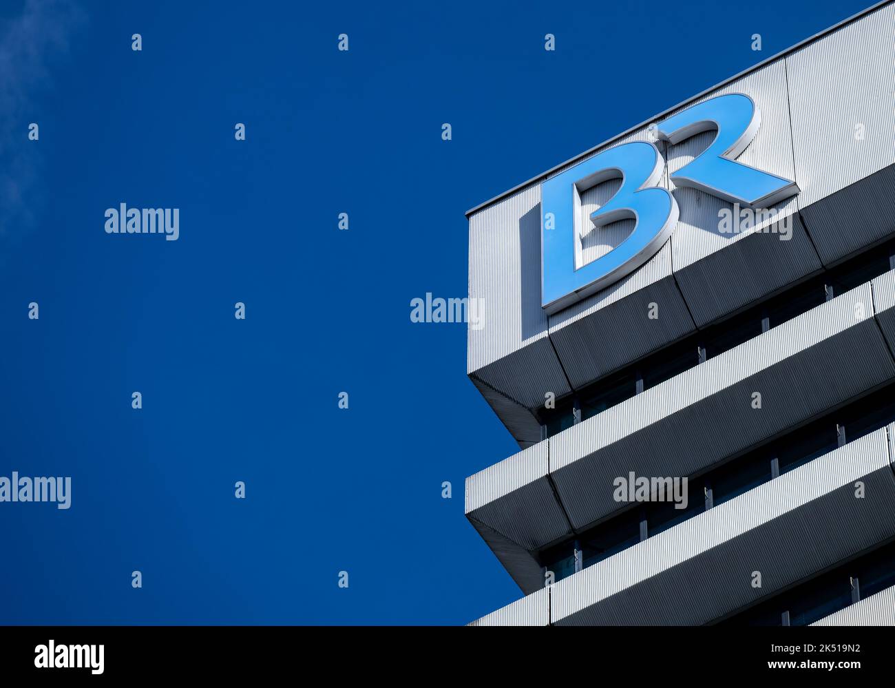 Munich, Germany. 05th Oct, 2022. The logo of Bayerischer Rundfunk (BR ...