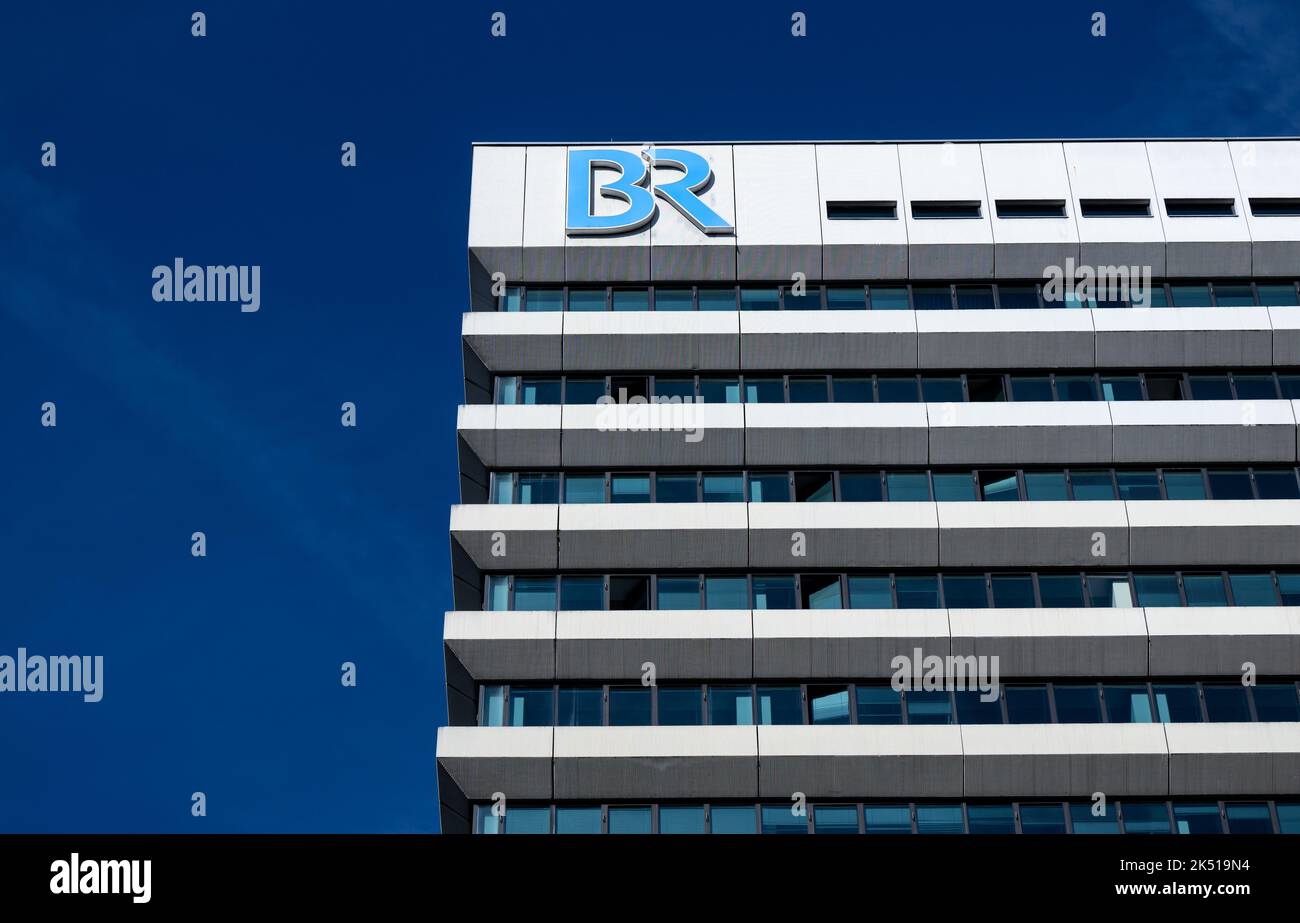 Munich, Germany. 05th Oct, 2022. The logo of Bayerischer Rundfunk (BR ...
