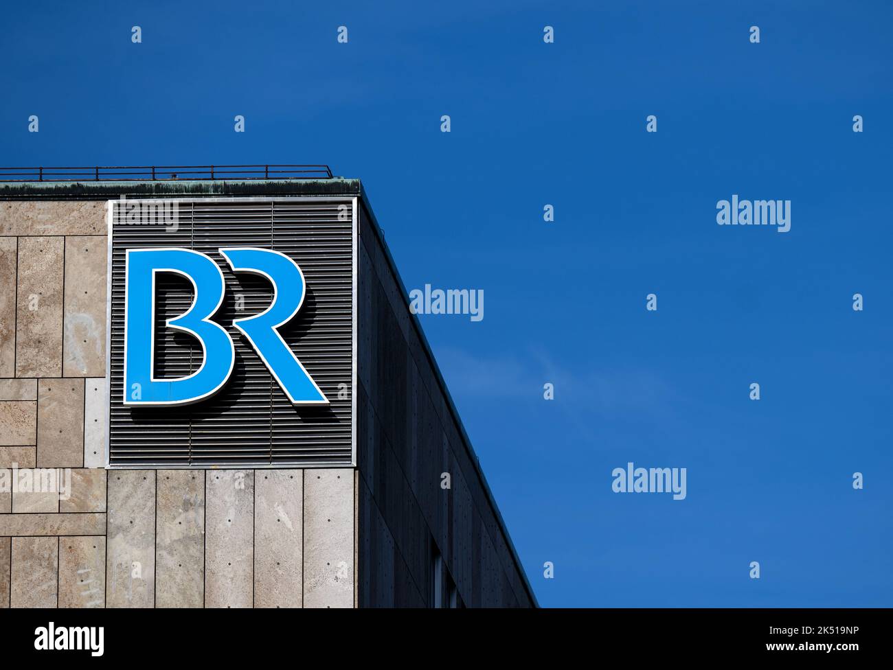 Munich, Germany. 05th Oct, 2022. The logo of Bayerischer Rundfunk (BR ...