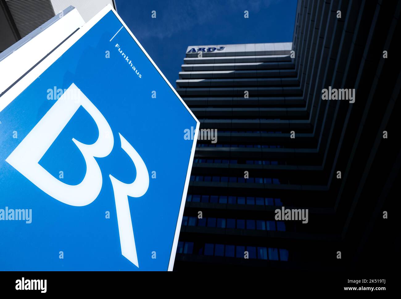 Munich, Germany. 05th Oct, 2022. The logo of Bayerischer Rundfunk (BR ...