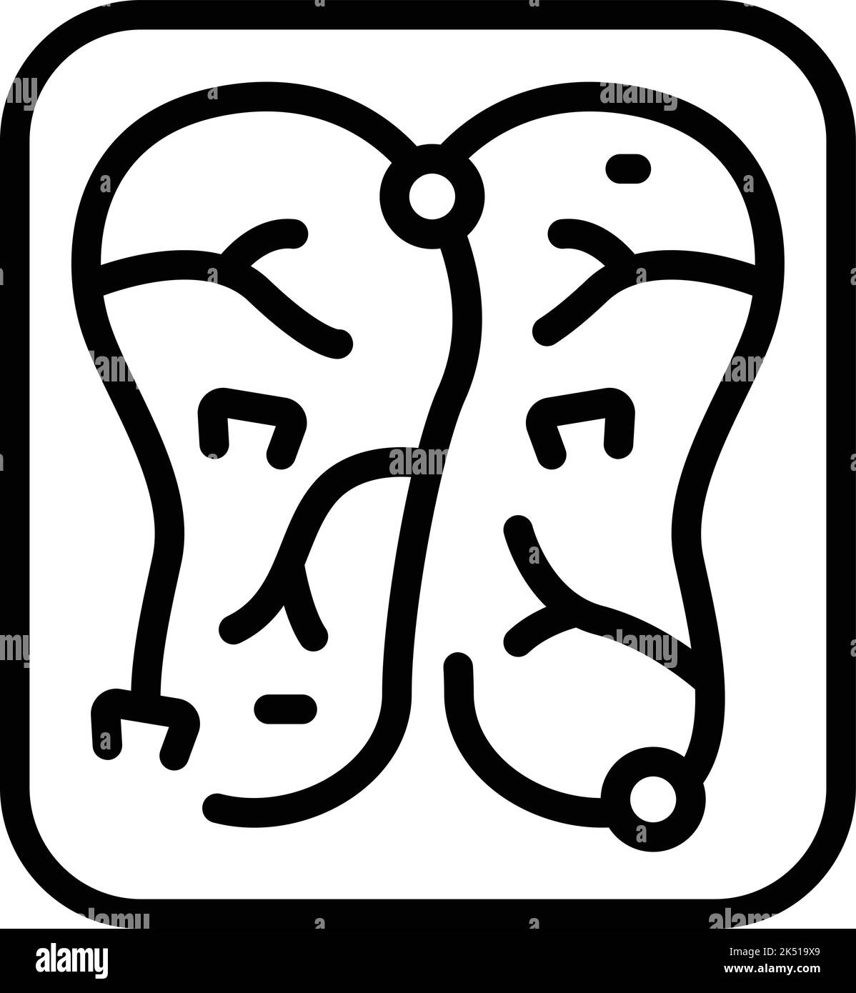 Beef meat icon outline vector. Austrian food. Restaurant vienna Stock ...