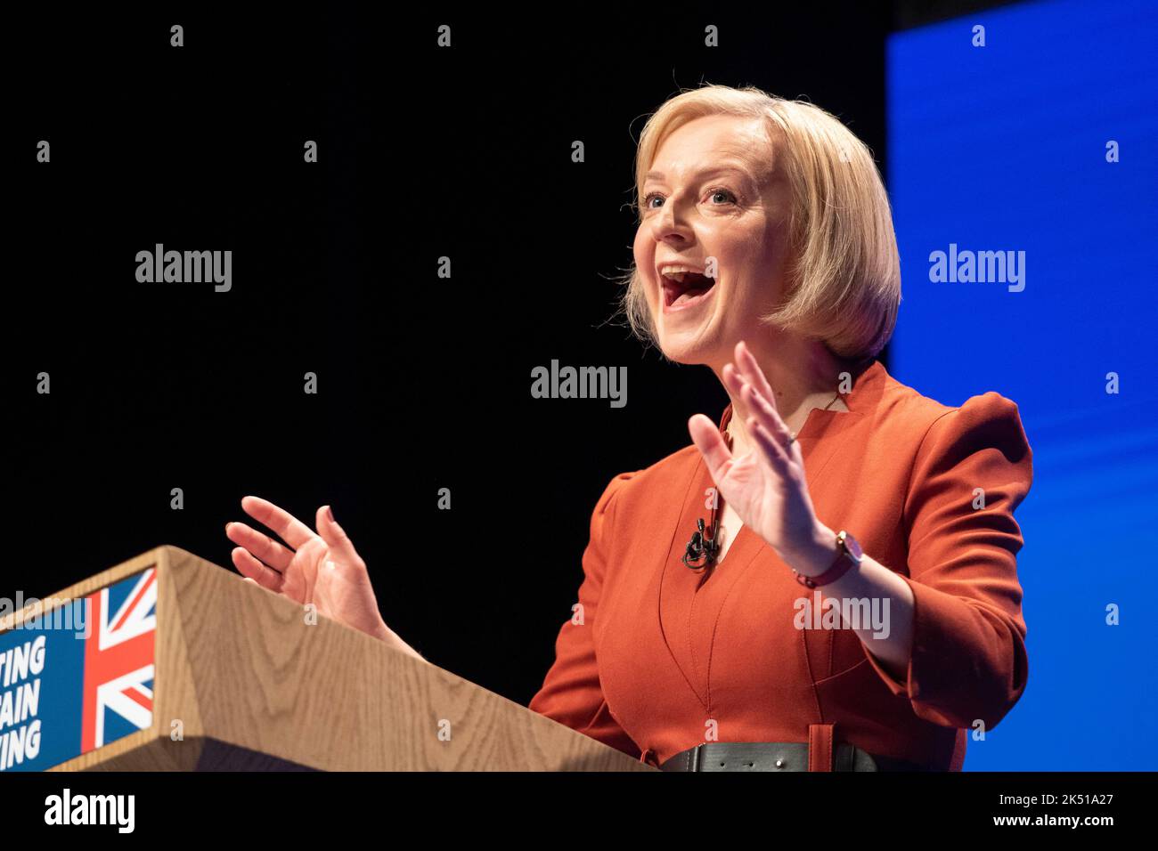 Liz truss conference speech hi-res stock photography and images - Alamy