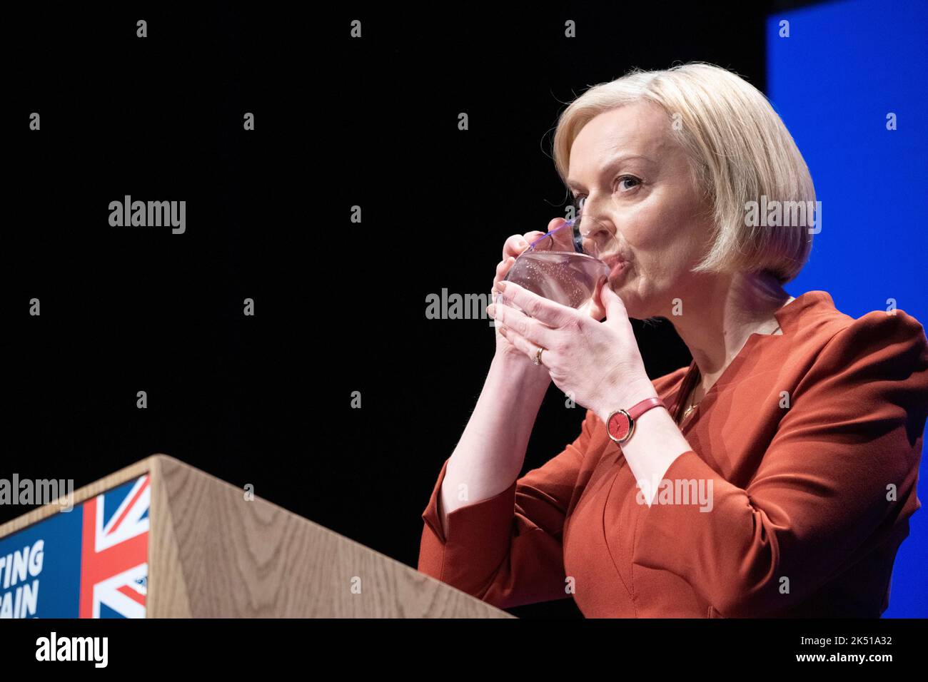 Liz truss conference speech hi-res stock photography and images - Alamy