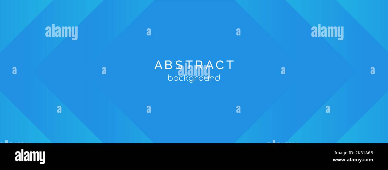 Blue abstract vector banner template. Business minimal 3d volume ...