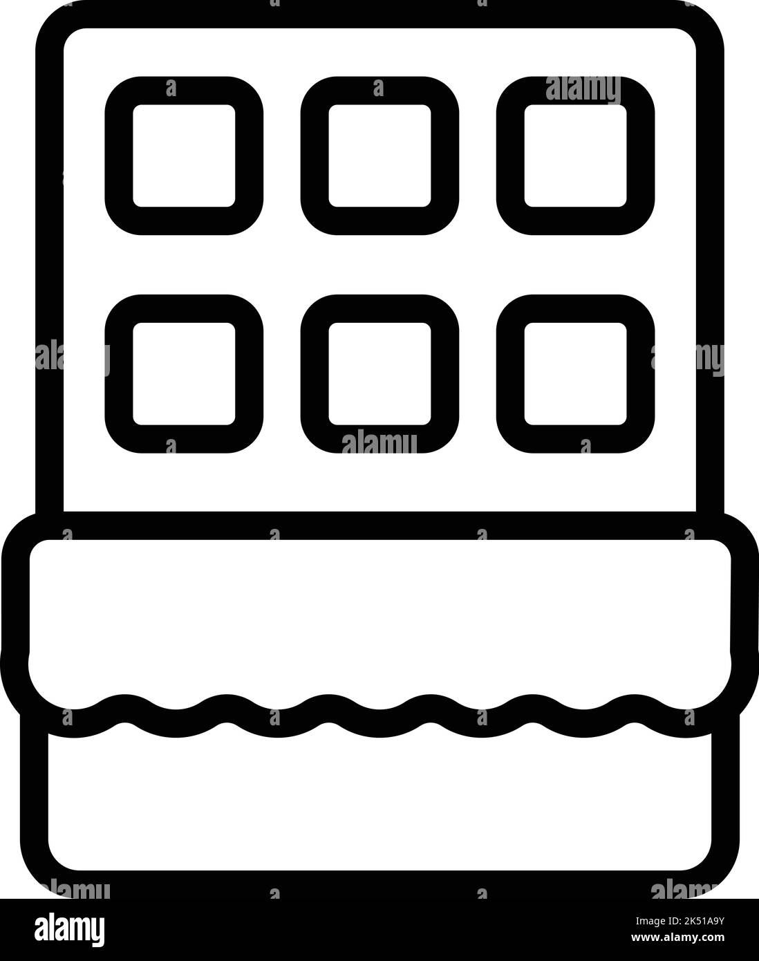 Chocolate bar icon outline vector. Austrian food. Austria cuisine Stock ...
