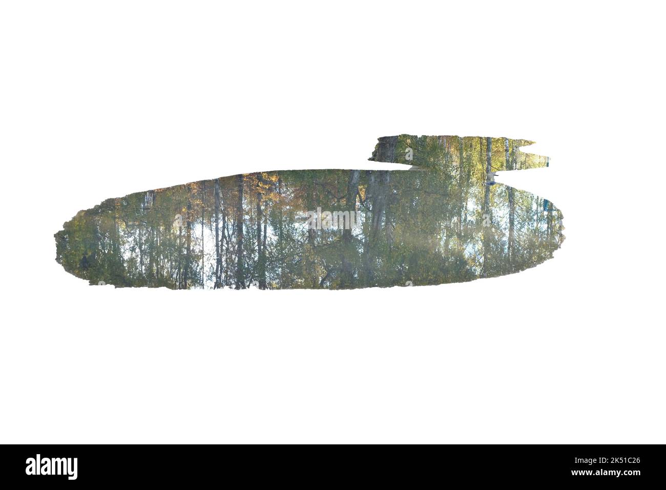 puddle isolated on a white background. High quality photo Stock Photo ...