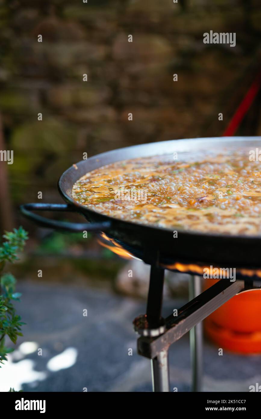 Steaming dish homemade spanish hi-res stock photography and images - Alamy