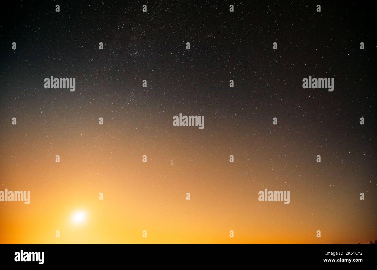 Natural real night sky stars background. Natural starry sky and sun ...