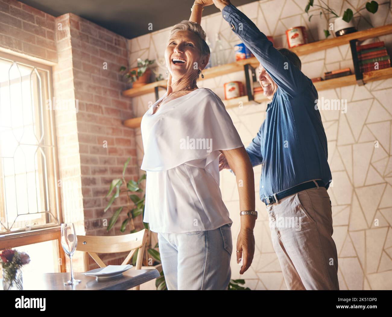 Happy old people laughing dancing hi-res stock photography and images ...