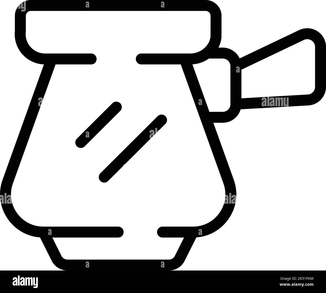 Arabic coffee pot icon outline vector. Cafe cup. Arab drink Stock ...