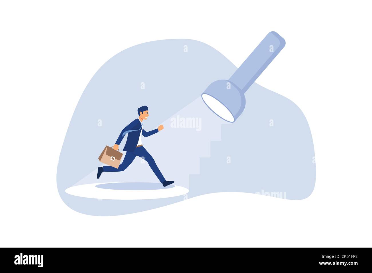 Spotlight to guide career success, recruitment or HR finding candidate ...