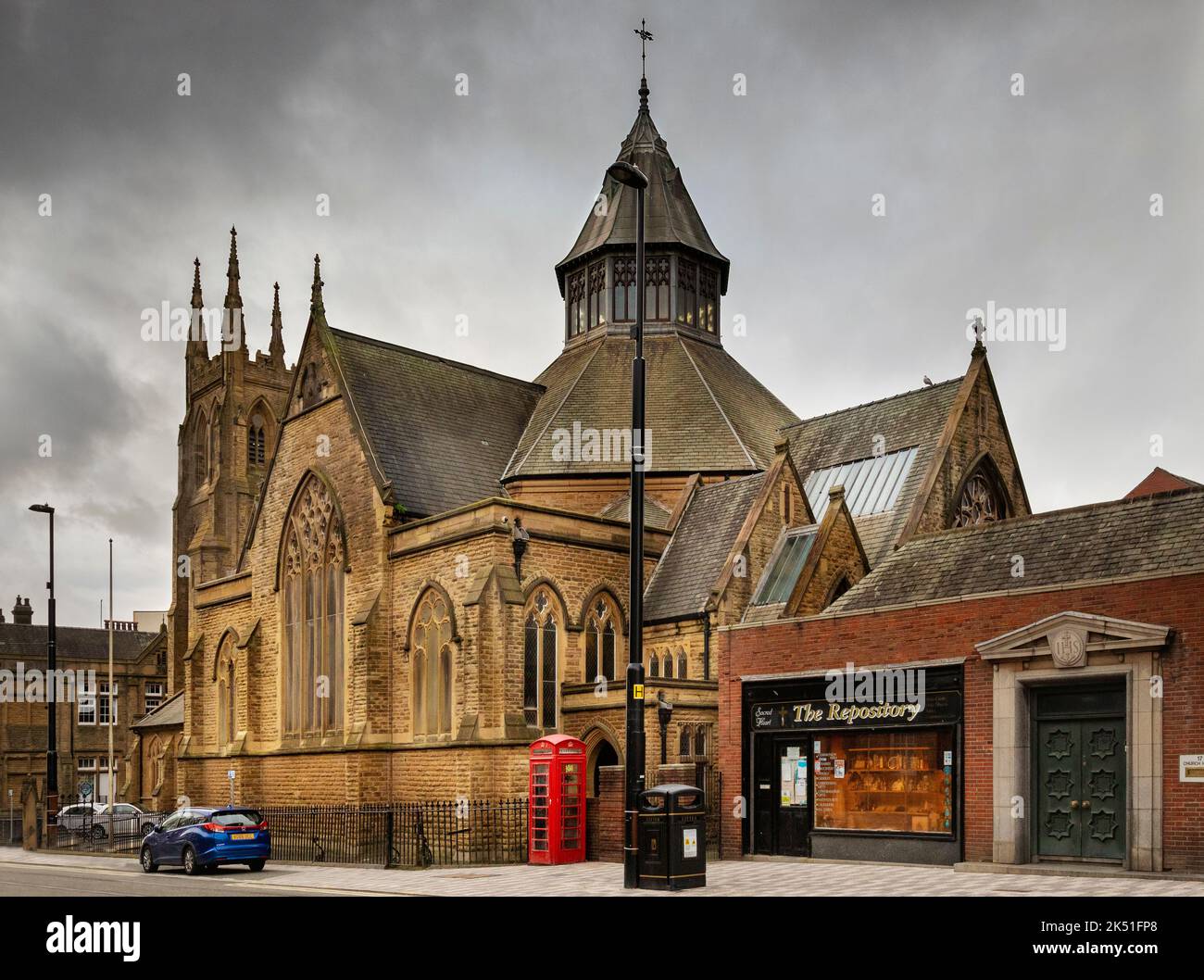 Sacred Heart Church,the town's first Roman Catholic church which was ...