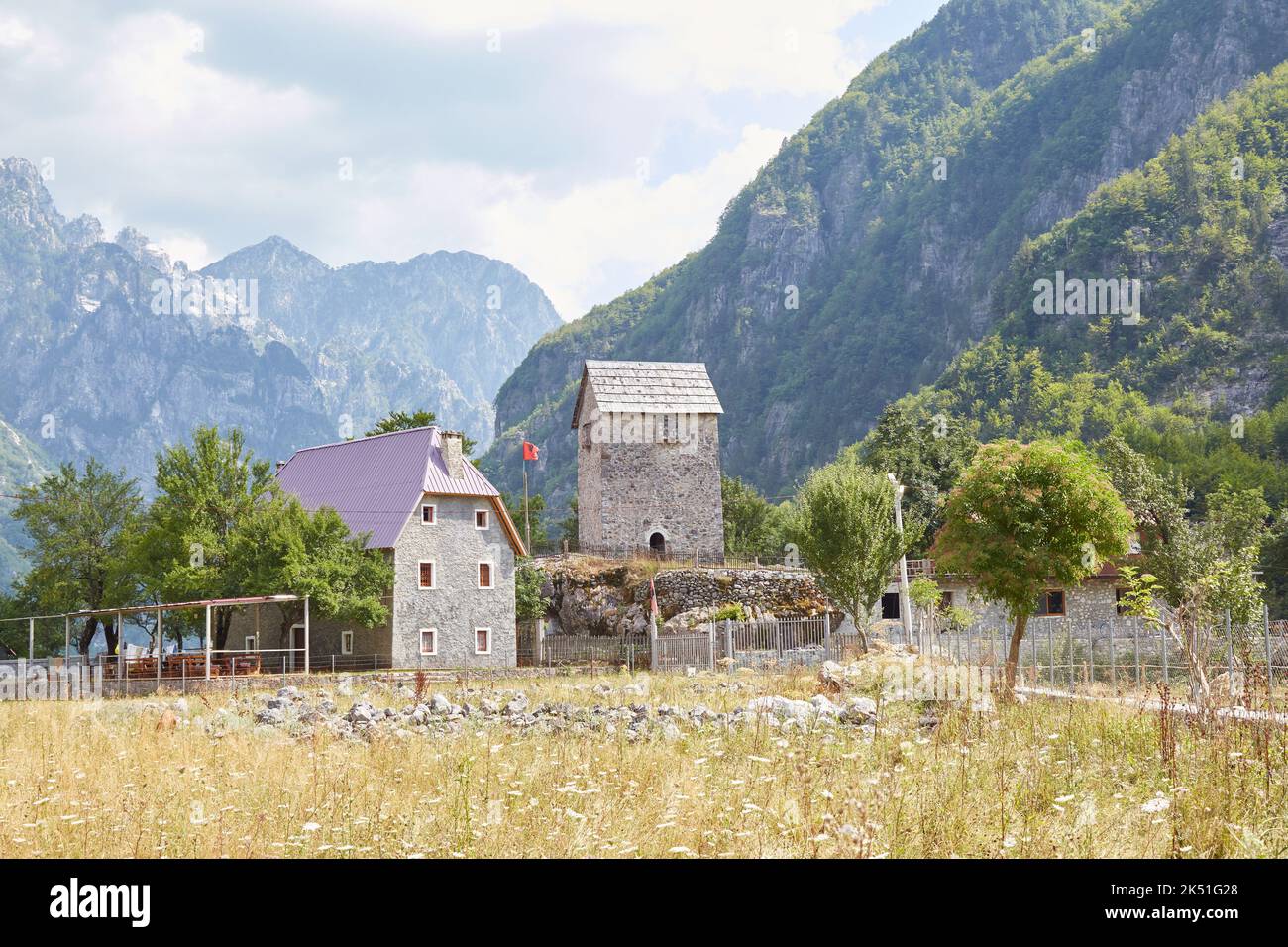 Theth, Albania, the Most Scenic Balkan Village Stock Photo - Alamy