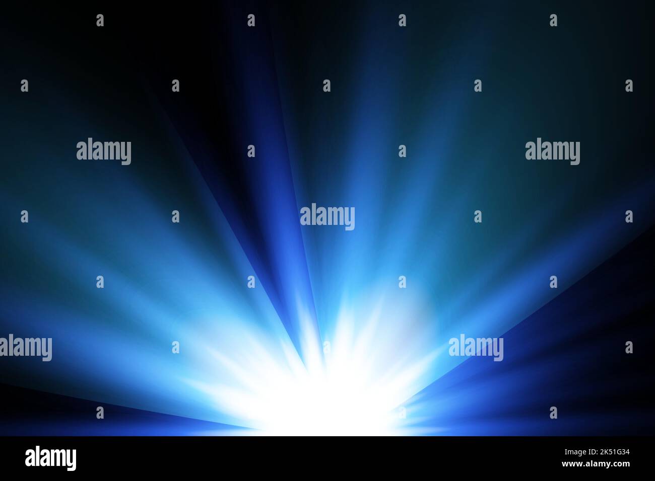 Glow light effect with white and blue sparks shining with special light ...