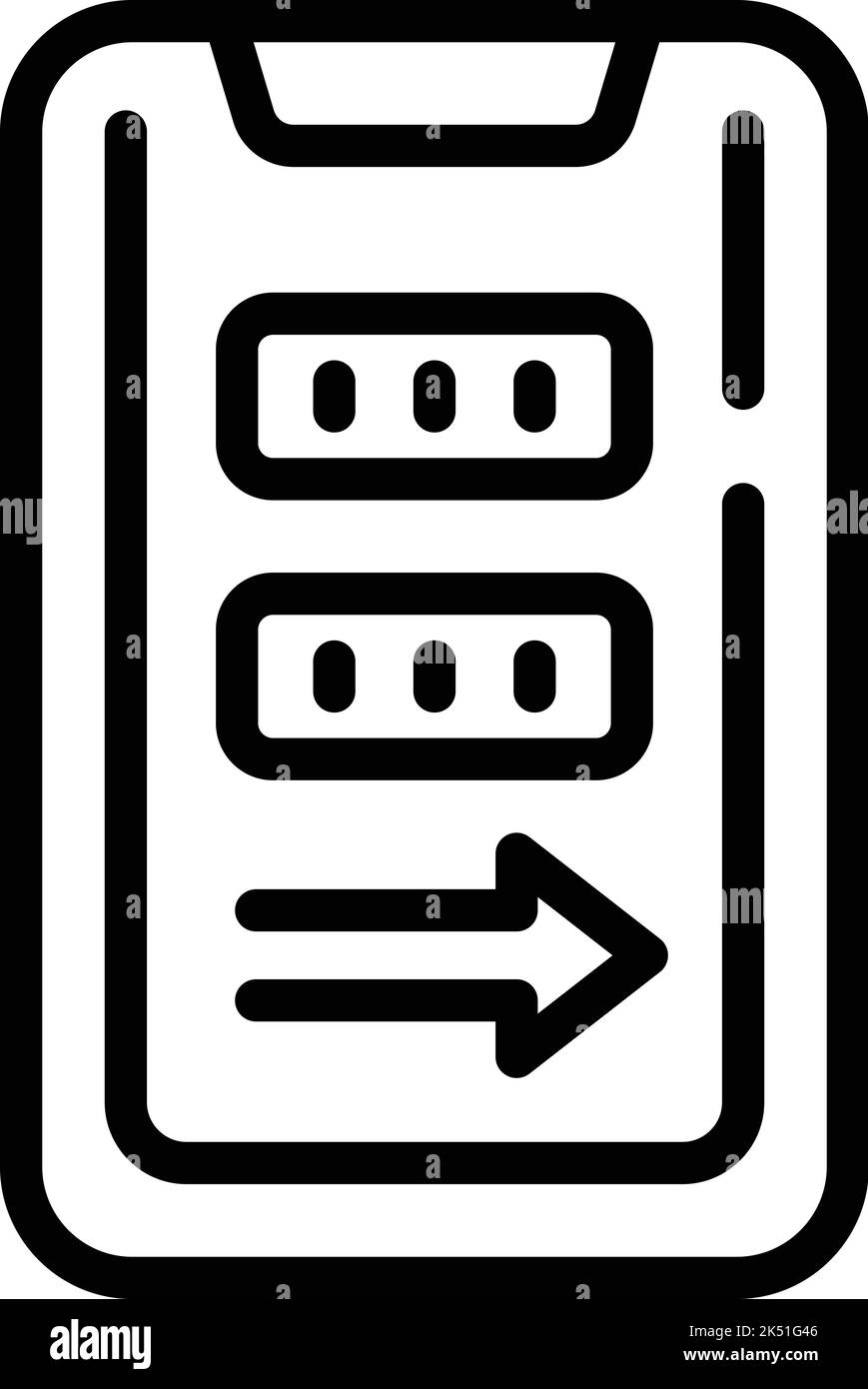 Digital user icon outline vector. Account form. Online registration Stock Vector Image & Art - Alamy