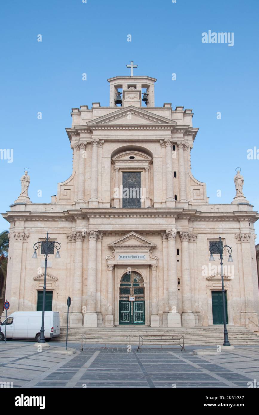 Facade, Mother Church, Rosolini, Province of Siracusa (Syracuse ...