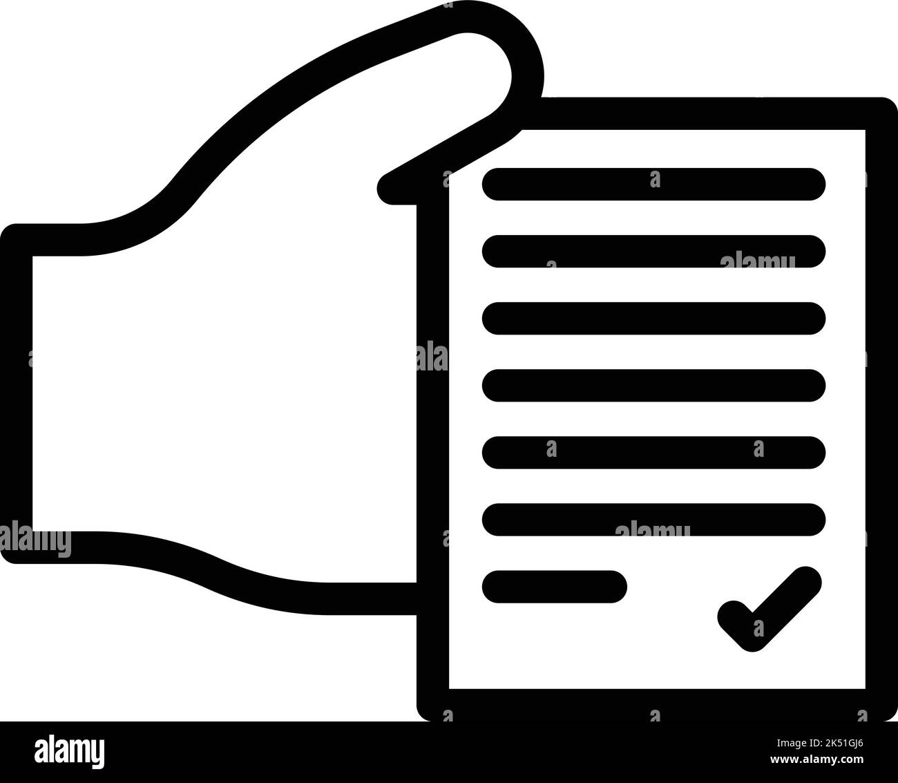 Take election paper icon outline vector. Vote online. Mobile poll Stock ...