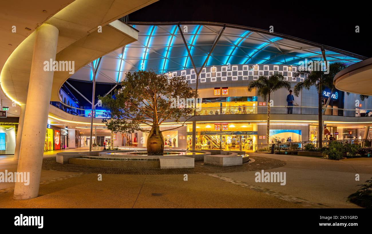 Gold Coast, Australia - Pacific Fair shopping centre illuminated at ...
