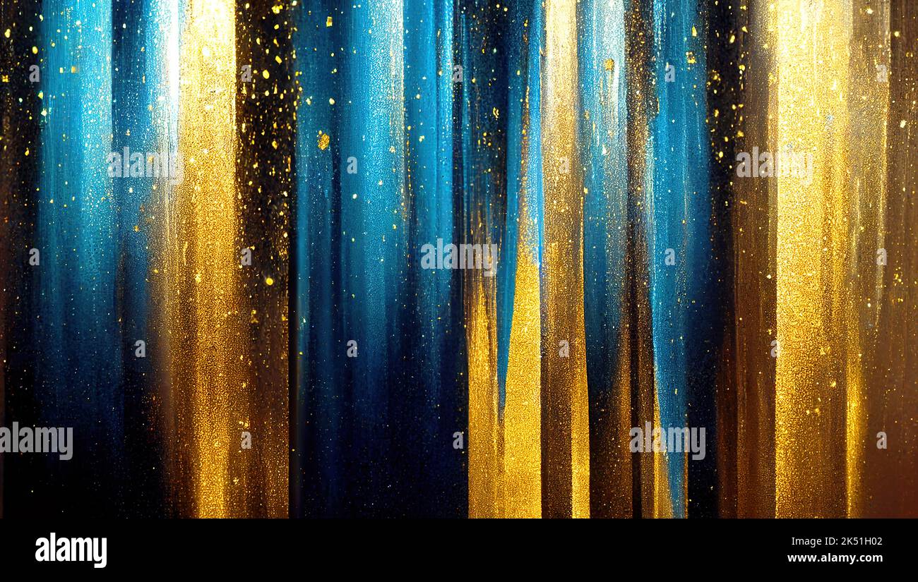 Gold blue black hi-res stock photography and images - Alamy