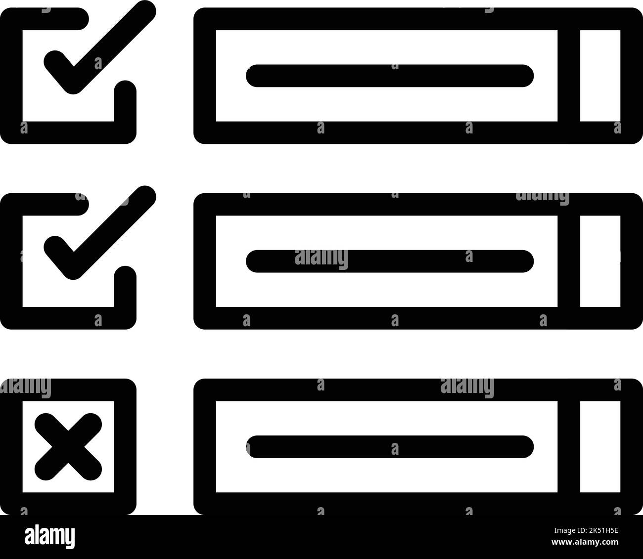 Online voter icon outline vector. Internet box. Vote ballot Stock ...