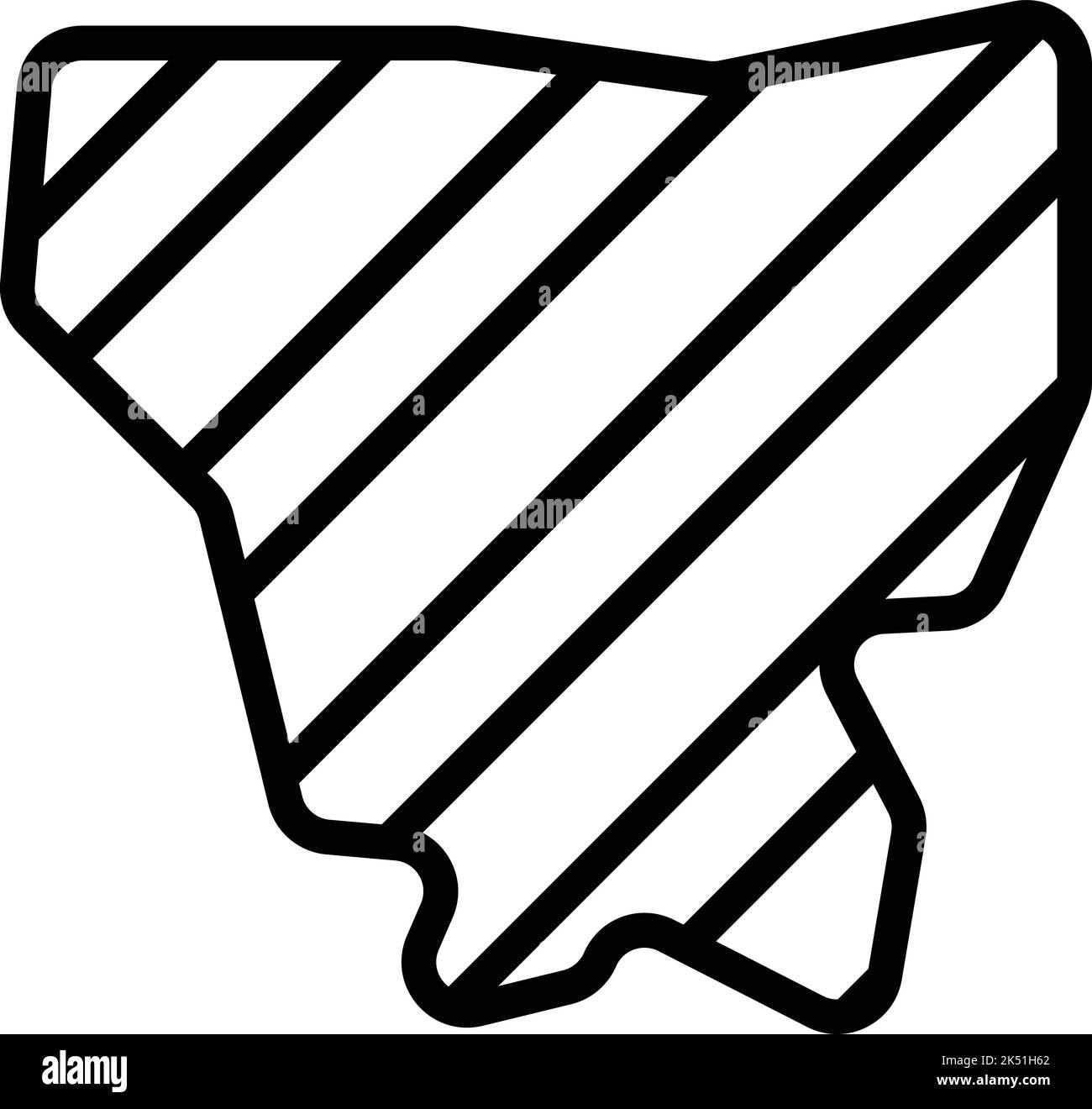 Jakarta map icon outline vector. Indonesia landmark. Train tower Stock ...