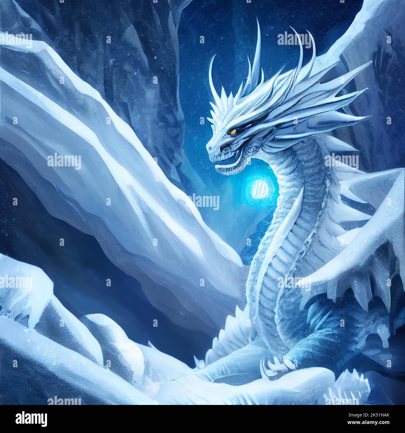 Ice Dragon Drawing