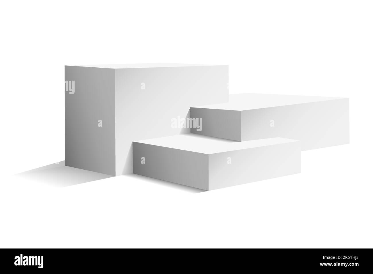 Podium, isolated on a transparent background. 3d pedestal. Vector ...
