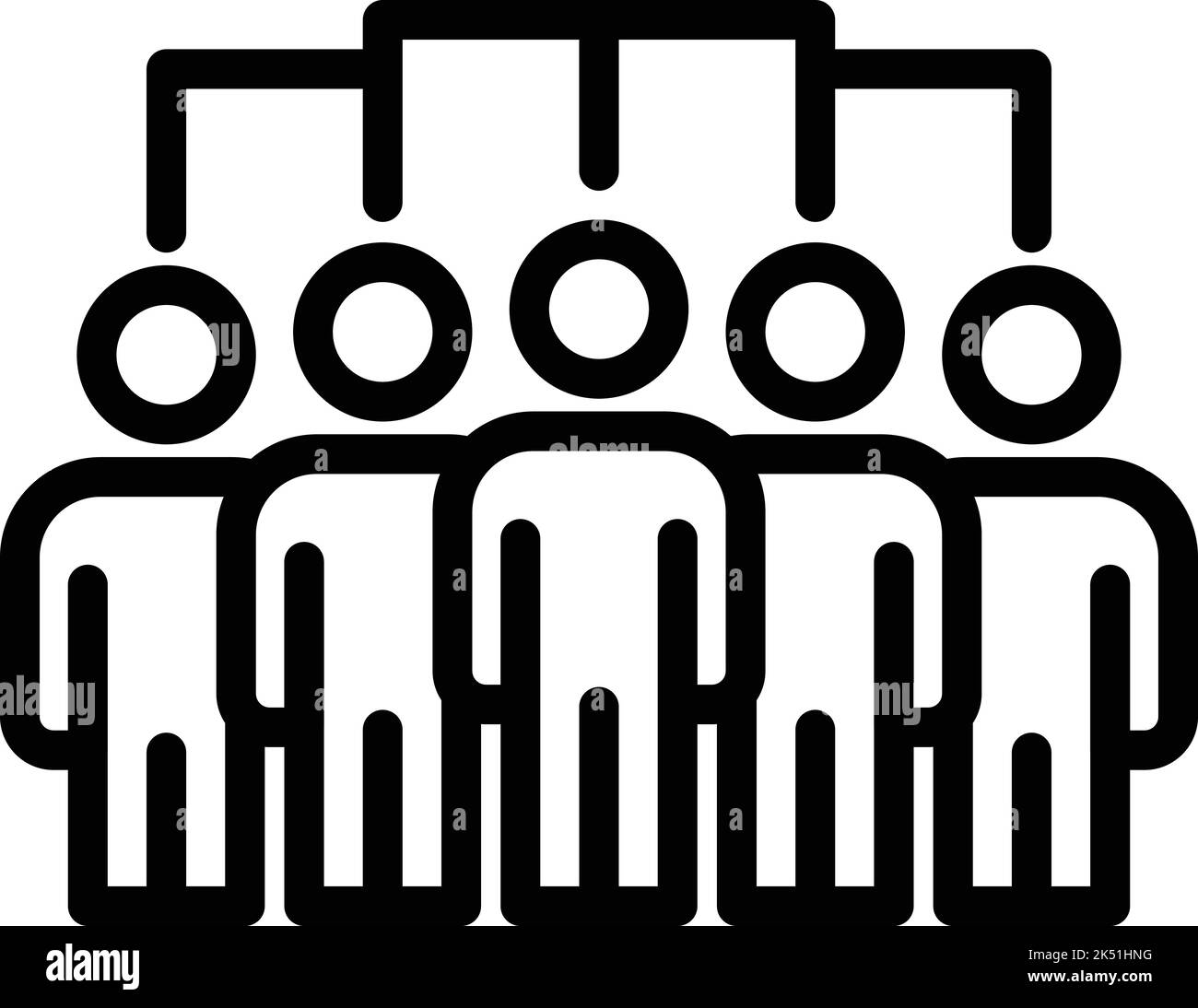 Teamgroup icon outline vector. Team education. Online people Stock ...
