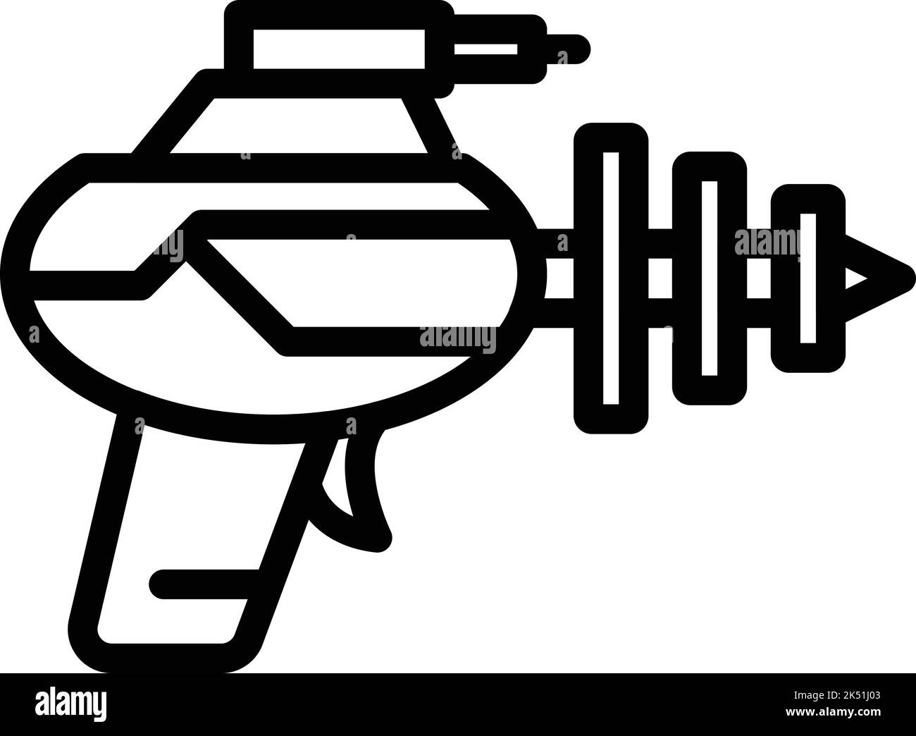 Ufo blaster icon outline hi-res stock photography and images - Alamy