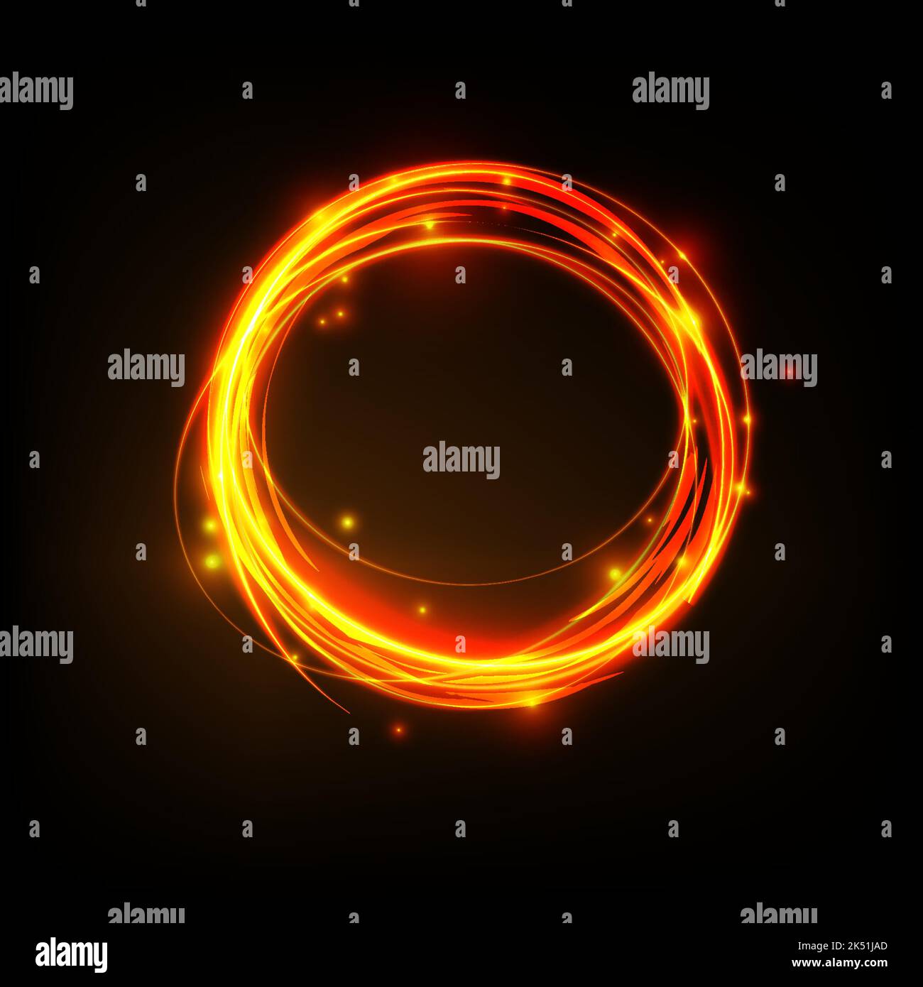 Golden glowing shiny spiral lines effect vector background. EPS10 ...