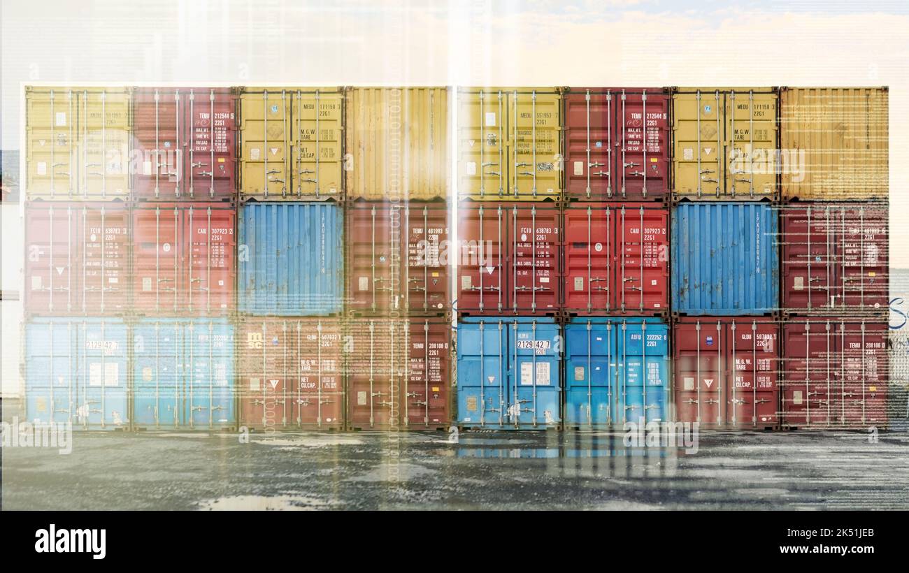 Container logistics hi-res stock photography and images - Alamy