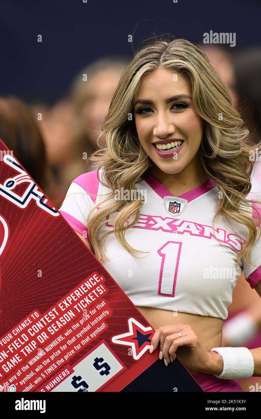 Houston Texans Cheerleader during the NFL Football Game between the Los ...