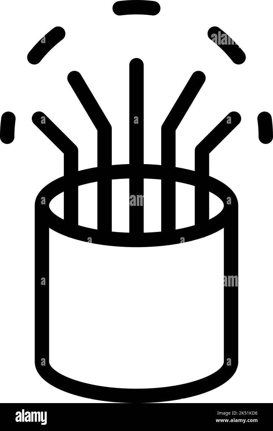 Computer fiber icon outline vector. Optic cable. Network fibre Stock ...