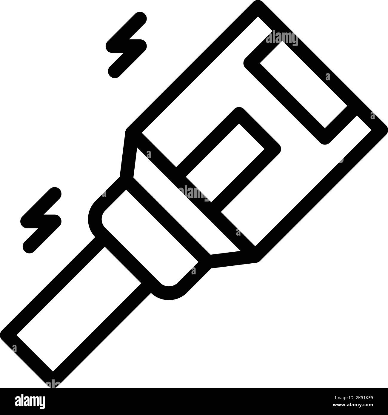 Lab cable icon outline vector. Fiber optic. Internet network Stock ...